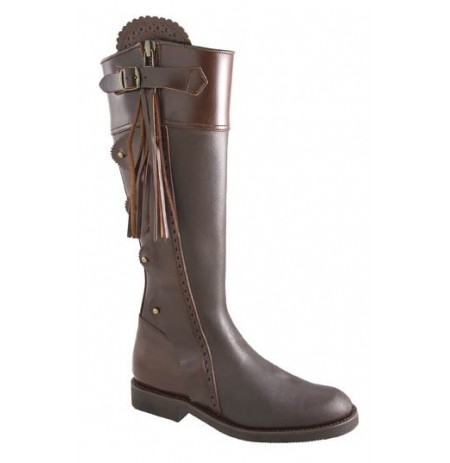 Brown mountain horse riding boots Mountain leather hunting/riding boots