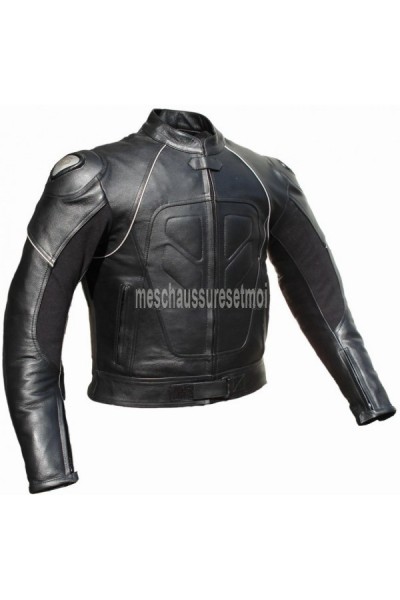Icon Mens TiMax Armored Leather Street Riding Jacket